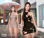 Second Life Marketplace - Plush Studios. Sheena Dress - Black